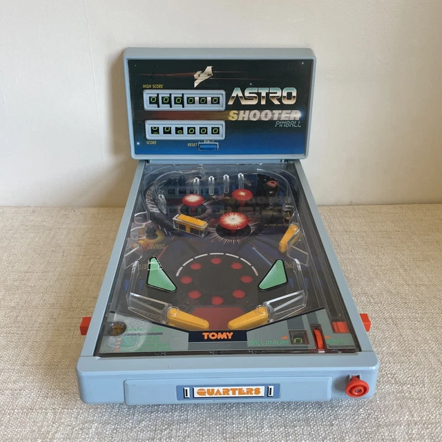 “READ” VINTAGE TOMY Astro Shooter Table Top Pinball Machine 1980's $103 ...