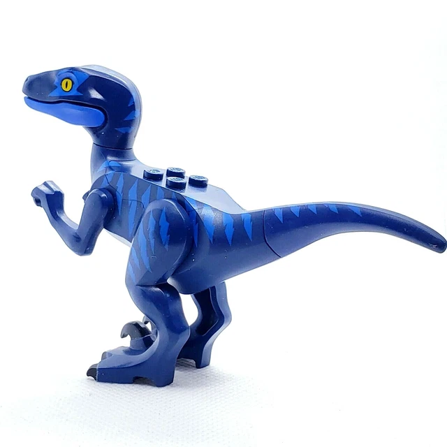 LEGO MINIFIGURE DINOSAUR Raptor Velociraptor Blue raptor11 Jurassic ...