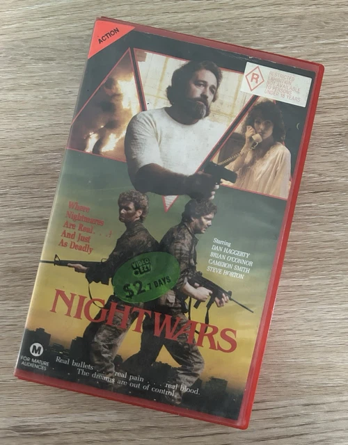 VHS PAL MACRO Video Ex-Rental Tape ‘Night Wars’ 1988 Dan Haggerty ...