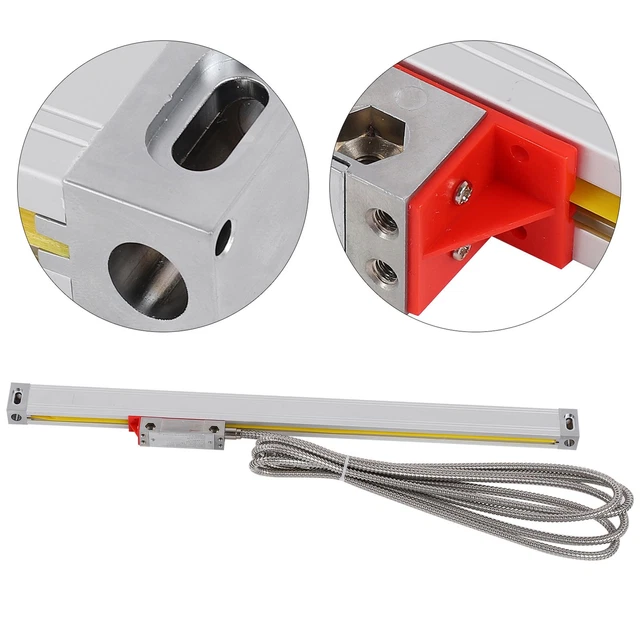 LATHE LINEAR SCALE TTL 1μm Digital Readout Encoder DC5V With DB9 Plug ...