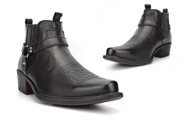 MENS COWBOY BOOTS Mens Ankle Boots Mens Boots Mens Black Boots Mens ...