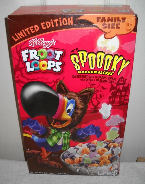 #11705 KELLOGGS 2020 Halloween Froot Loops w/Spooky Marshmallow FULL ...