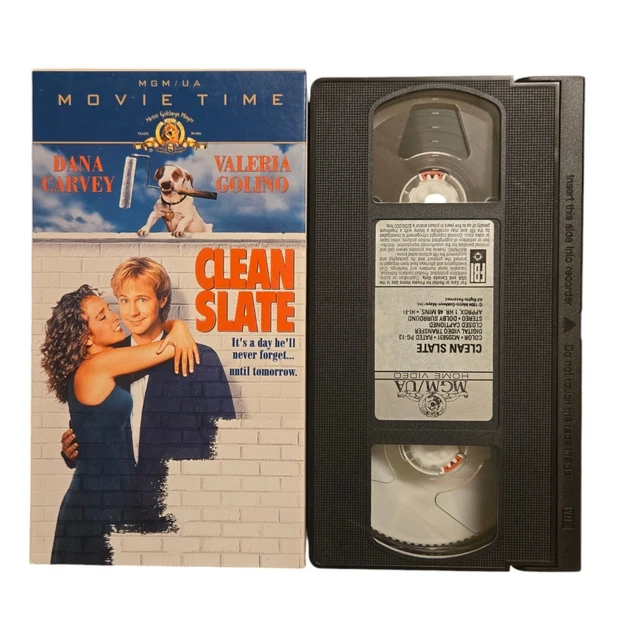 CLEAN SLATE VHS Movie Dana Carvey Valeria Golino Comedy Video Tape £4. ...