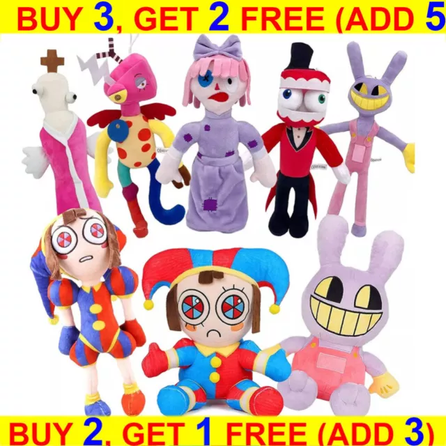 THE AMAZING DIGITAL Circus Jax Plush Toy Animals Rabbit Stuffed Doll ...