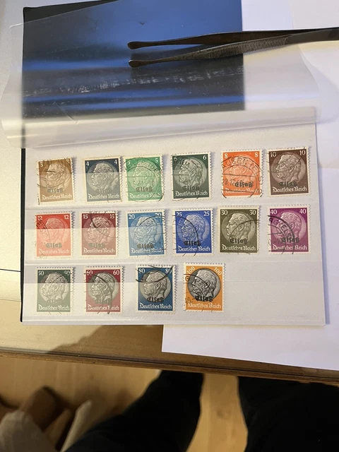 ALSACE LORRAINE N°8/23 Occupation de l'Alsace guerre 39/45 1940 Oblitérés EUR 13,00 - PicClick FR