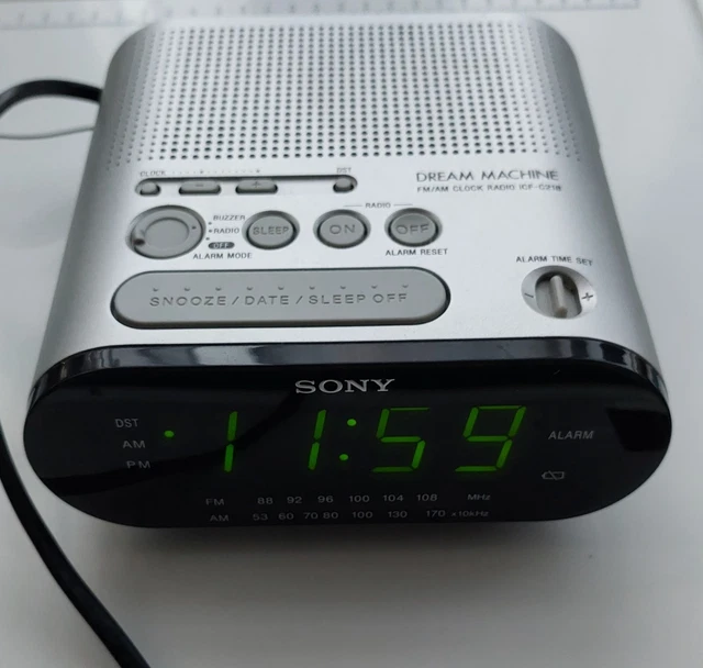 SONY DREAM MACHINE FM/AM Clock Radio ICF-C218 £9.04 - PicClick UK