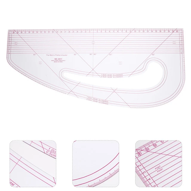 FRENCH CURVE SEWING Ruler for Rulers Patterns Grading Tailoring Women's ...