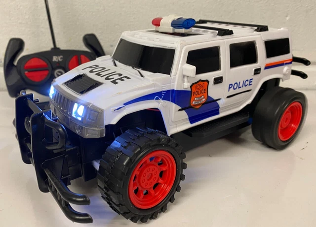H2 HUMMER MONSTER Truck Police Suv Remote Control Car Led Lights Kids ...