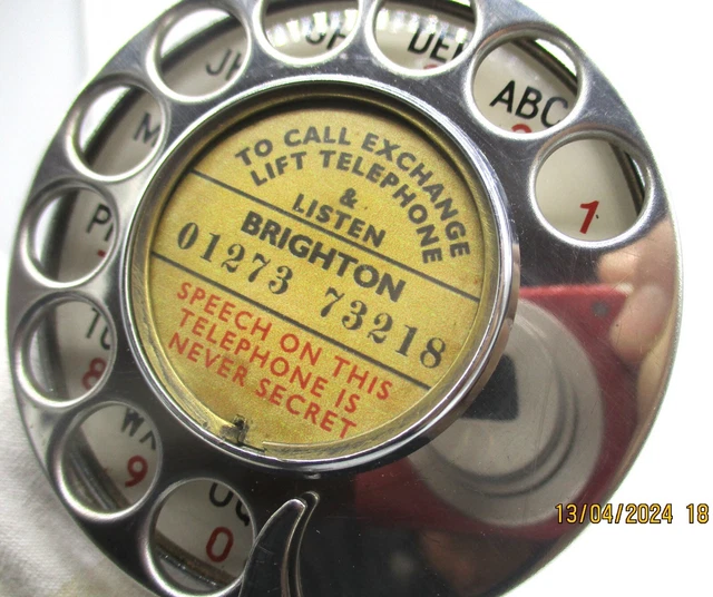 VINTAGE BAKELITE GPO TELEPHONE DIAL No 12 ( 1952) £21.00 - PicClick UK