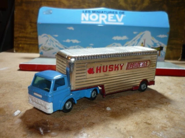 ANCIEN HUSKY CAMION Ford Remorque Husky Cheval Horse Tole 1/58 Dinky ...