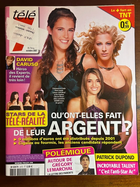 E)TÉLÉ 7 JOURS 13/10/2007; Stars de la télé-réalité/ David Caruso/ G ...