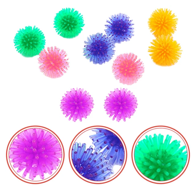 10 PCS CAT Prickly Ball Toy Dog Soft Stab Balls Toys for Puppies Thorn ...