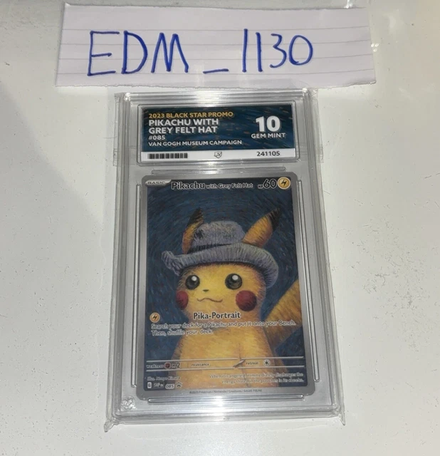 POKÉMON TCG PIKACHU with Grey Felt Hat Svp Black Star Promos SVP085 ACE ...