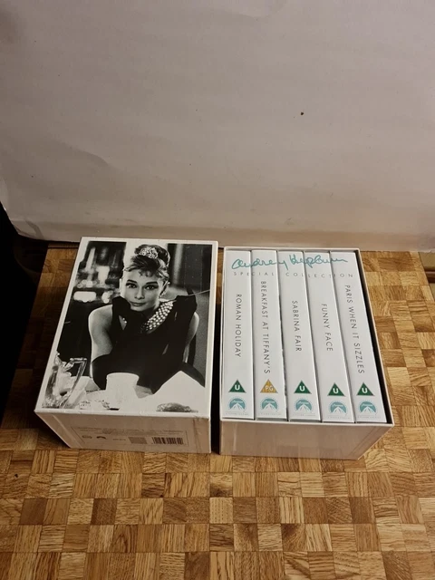 AUDREY HEPBURN SPECIAL Collection (5 VHS Box Set) Video Cassette Tape ...