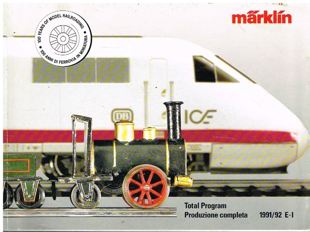 MARKLIN HO Z Gauge 1 Model Railways 1991-92 Product Range Catalogue (Gb ...