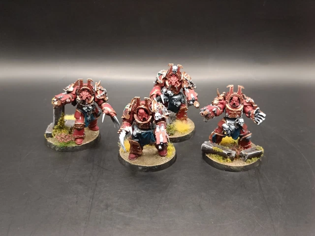 WARHAMMER 40K CHAOS World Eaters Terminators con aggiornamenti Forge ...