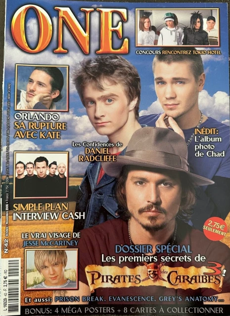 MAGAZINE ONE N°42, Pirates des Caraïbes, Simple Plan, Orlando Bloom ...