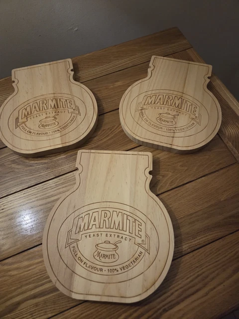 MARMITE OFFICIAL MERCHANDISE Cheese Boards Set of 3 Brand New no Box £ ...