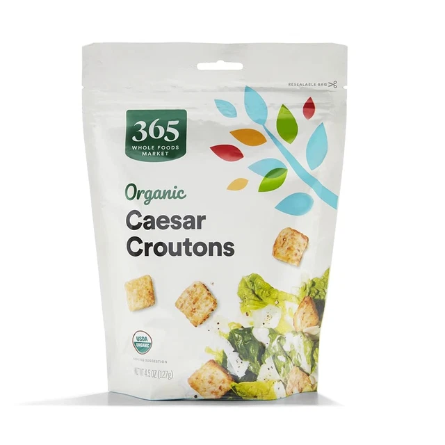 365 BY WHOLE Foods Market, Organic Caesar Croutons, 4.5 Ounce £4.69 - PicClick UK