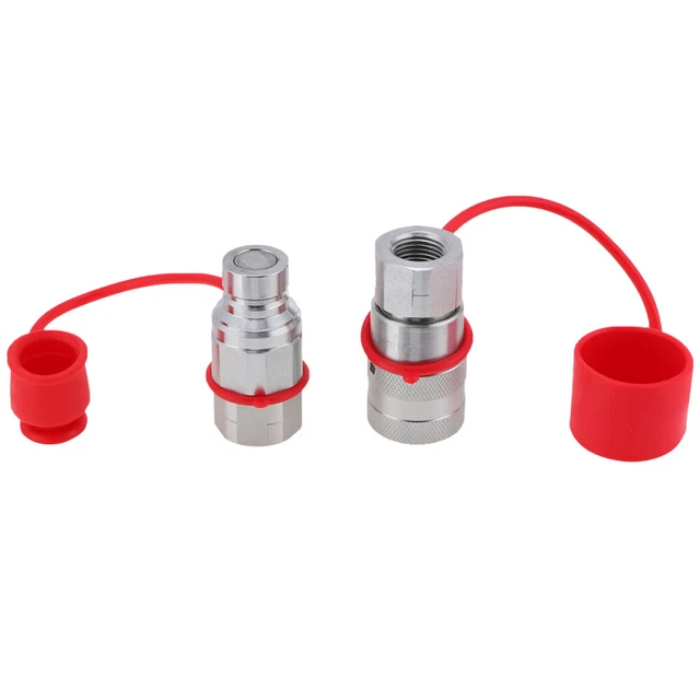 HYDRAULIC HOSE HYDRAULIC Tractor Couplers Thread Flat Face Quick ...