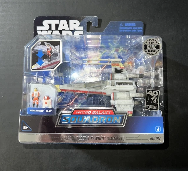 STAR WARS MICRO Galaxy Squadron Wedge Antilles's X-Wing endommagé rare ...
