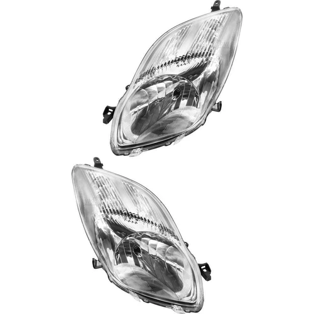 SET FARI ALOGENI Sinistri & Destri Fari Principali H4 per Toyota Yaris ...