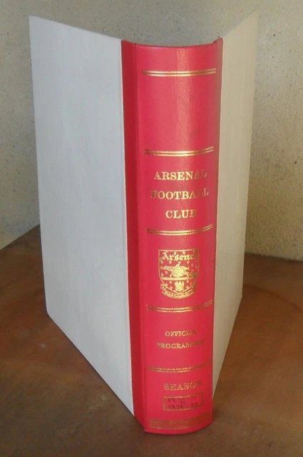 ARSENAL FC 1970S/1980S OFFICIAL FOOTBALL PROGRAMME BINDER £9.99 ...