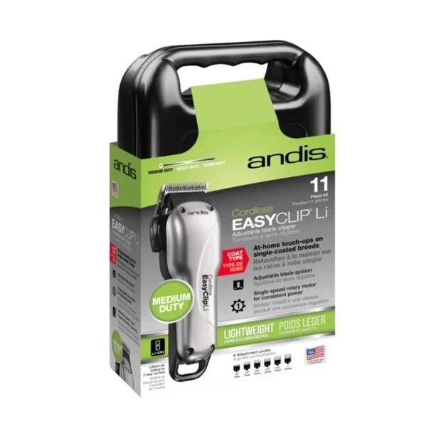 ANDIS EASYCLIP LI Cord/Cordless Pet Clipper - Silver $99.00 - PicClick AU