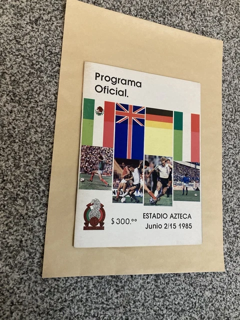 1985 AZTECA TOURNAMENT Official Programme England v Mexico. £8.12 ...