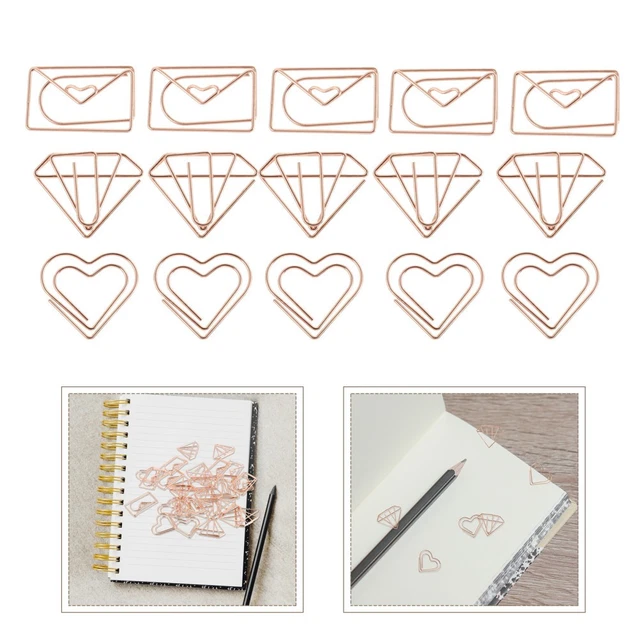 30 PCS PAPERCLIP Bookmark Creative Envelope Shape Clips Scrapbook $21. ...