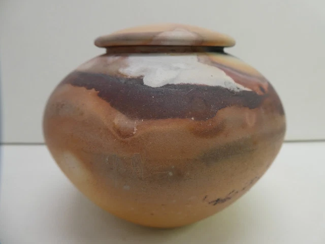 VINTAGE AUSTRALIAN POTTERY Ceramic Barry Hayes Lidded Pot Jar Canister ...