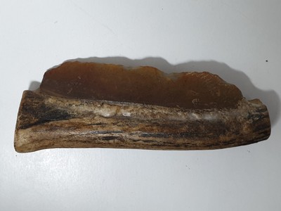 PREHISTORIC NEOLITHIC PREHISTORY Tool Scraper Flint Cut Replica Deer £ ...