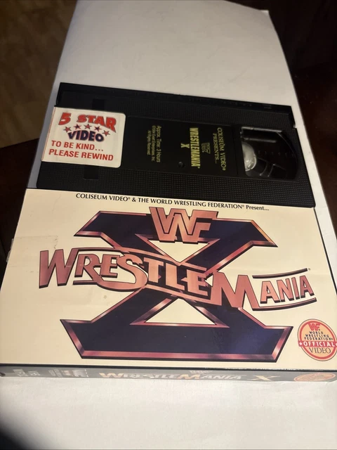 WWF WRESTLEMANIA X vhs COLISEUM VIDEO wrestling £14.41 - PicClick UK