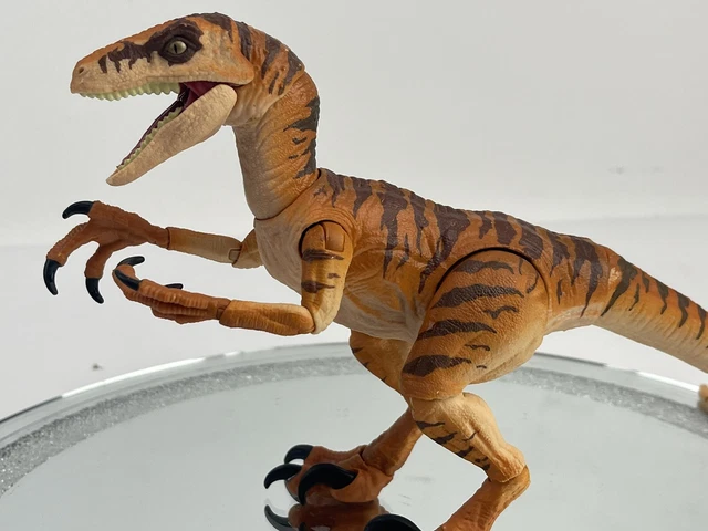 RARE JURASSIC WORLD Amber Collection Tiger Velociraptor Raptor Jurassic ...