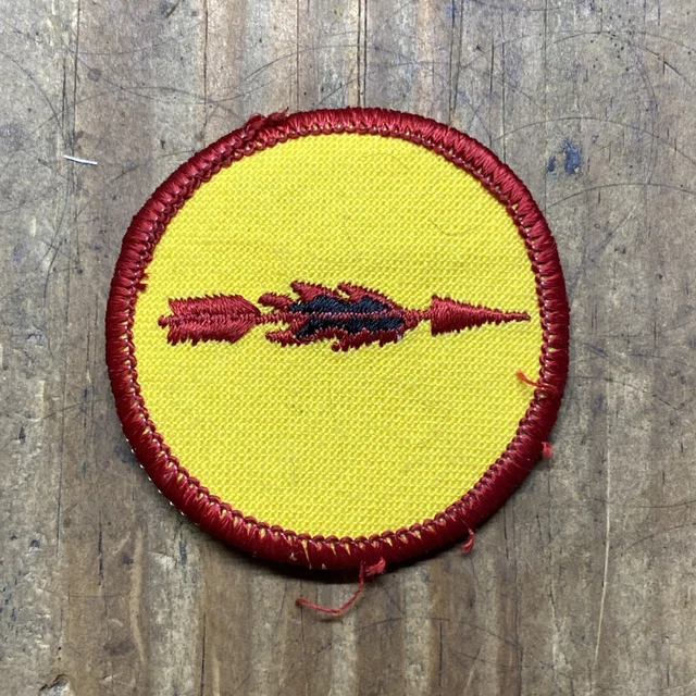 VINTAGE ORIGINAL OFFICIAL Red Yellow Flaming Arrow Boy Scout BSA Patch ...