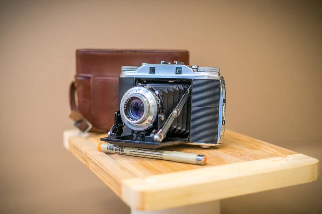AGFA ISOLETTE RANGEFINDER Camera Solinar 3,5/75 mm collector's conditio ...