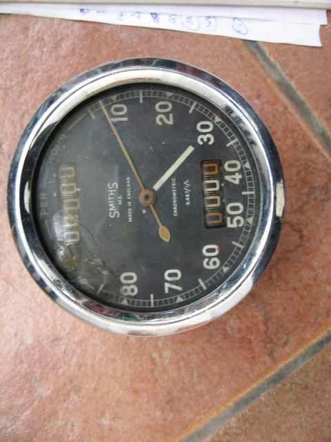SMITHS CHRONOMETRIC 85 Mph Speedometer S447/1/L,,Ajs,Bsa,Ariel ...
