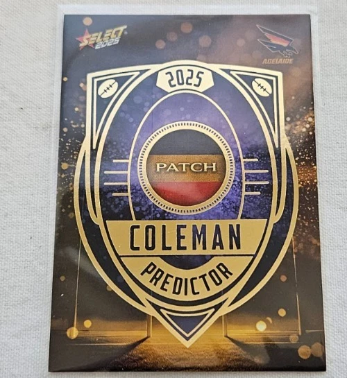 2025 AFL SELECT Footy Stars Coleman Predictor Patch - Adelaide CPPG1 ...