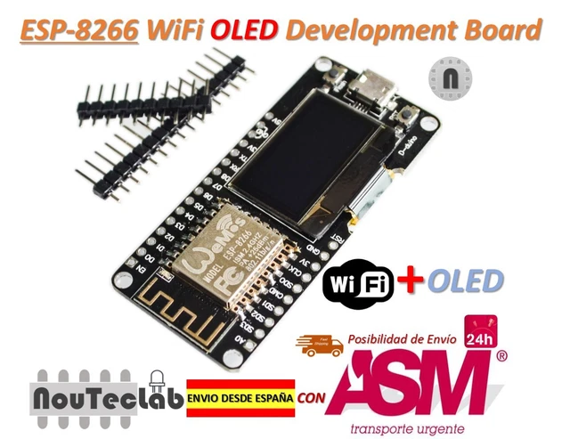ESP8266 ESP12F OLED NodeMCU WiFi WeMOS Development Board EUR 12,16 - PicClick FR