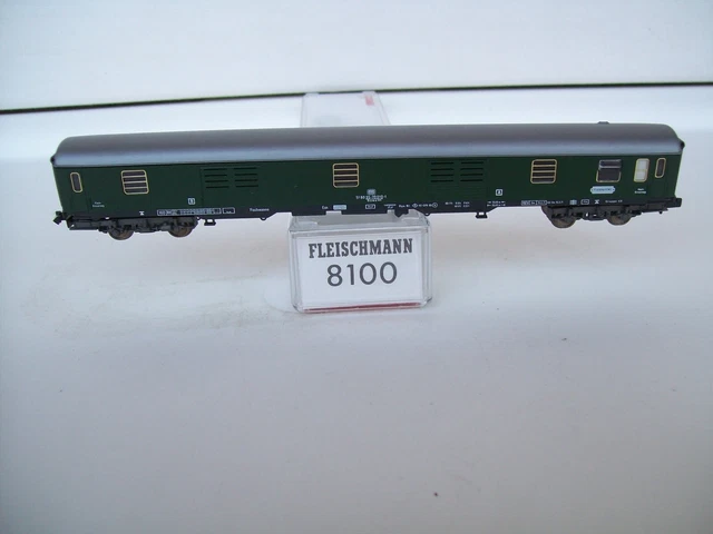 FLEISCHMANN PICCOLO SPUR N Art. Nr. 8100 Schnellzug-Gepäckwagen mit Beleuchtung EUR 18,80 ...