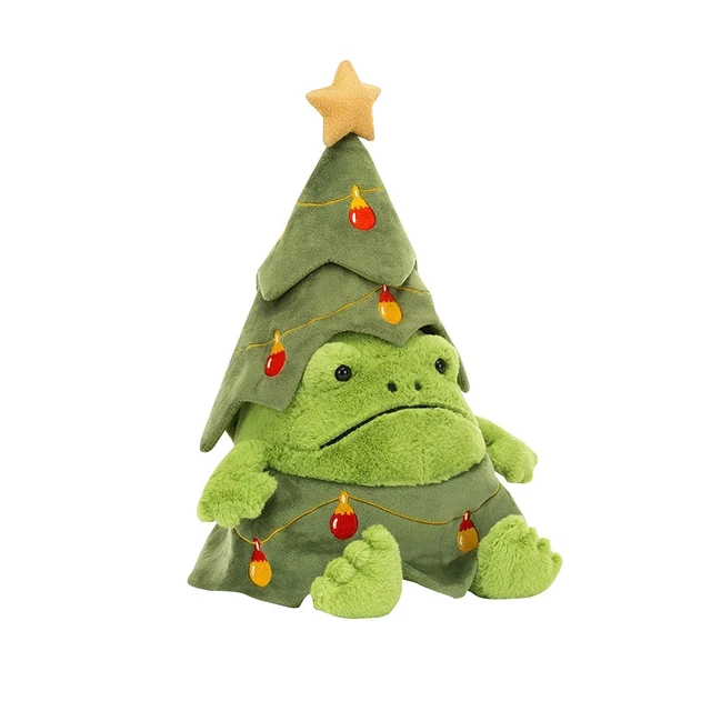 FESTIVE GREEN RICKY Rain Frog by Jellycat: An Authentic Christmas Gift ...