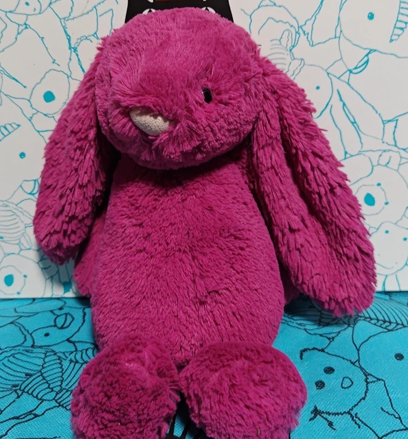 JELLYCAT MEDIUM BASHFUL Rose Bunny £85.00 - PicClick UK