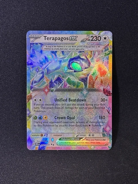 TERAPAGOS EX - 092/131 - SV Prismatic Evolutions - Half Art Pokemon - Near Mint £5.86 - PicClick UK