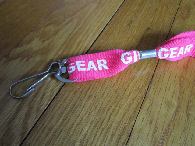 VINTAGE GIRL GEAR Lanyard Collectible 1990s Hot Pink Key Ring Keychain ...