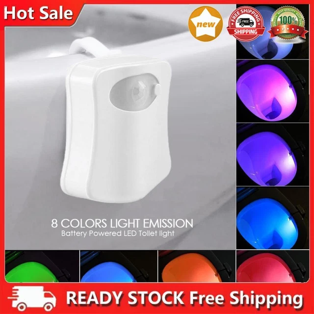 LUMINARIA TOILET HANGING Backlight Smart Battery Powered WC LED Seat ...