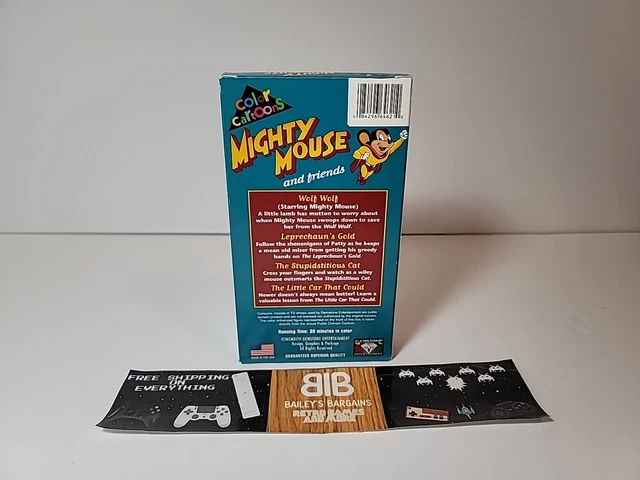 VTG 1991 CARTOON Favorites Mighty Mouse VHS Tape $12.36 - PicClick CA