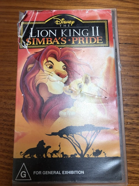 THE LION KING 2 Simba's Pride Disney VHS Video Cassette Tape $5.50 ...