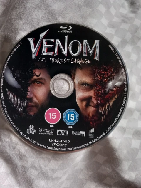 VENOM LET THERE be carnage blu ray And Venom Dvd (Discs Only) £1.85 ...