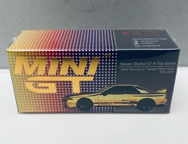 MINI GT NISSAN Skyline GT-R Top Secret VR32 Gold Tokyo Auto Salon 2024 ...