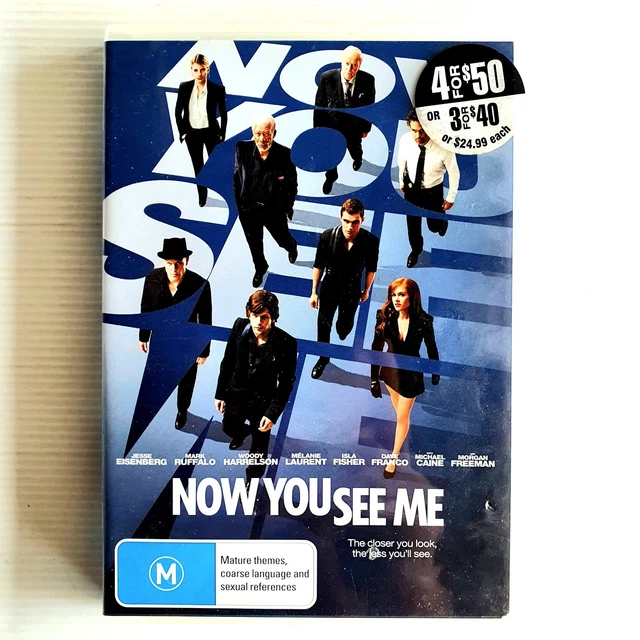 NOW YOU SEE Me 1 & 2 Bundle DVD 2013 Crime Thriller, Eisenberg, Freeman ...